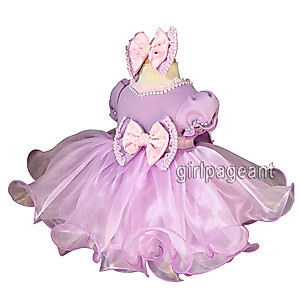 Jenniferwu G214LILAC Infant Toddler Baby Newborn Little Girl's Pageant Party Birthday Dress Size3T