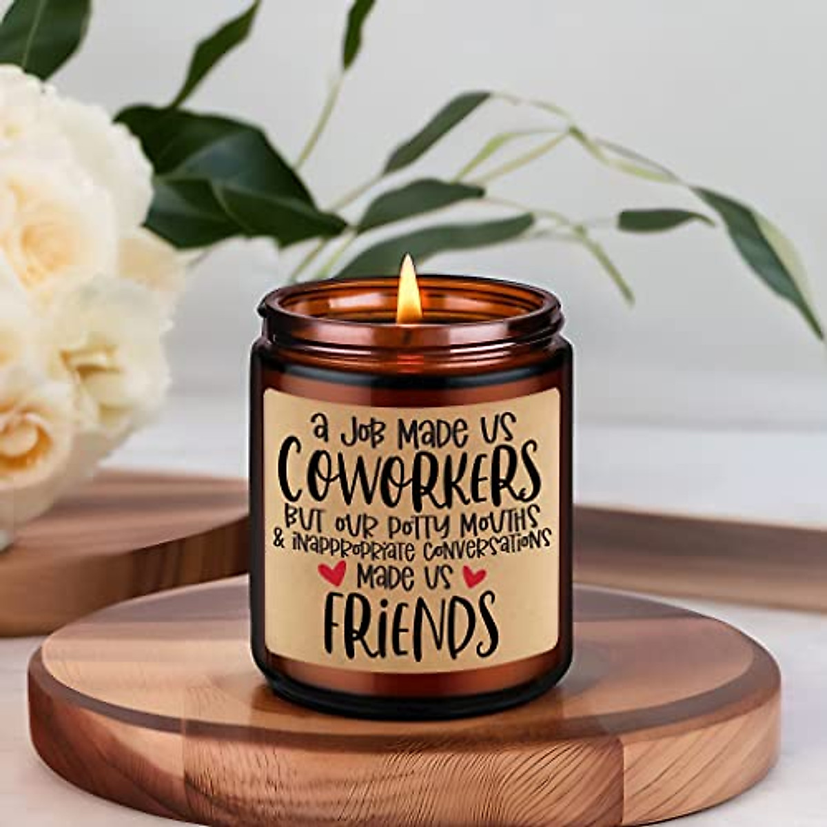 GSPY Scented Candles - Coworker Gifts for Women, Men - Funny Coworker Gifts, Coworker Leaving Gifts - Funny Work, Mothers Day, Birthday, Friendship, Going Away Gift for Coworker, Best Friends, Bestie