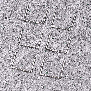 Wakauto 500pcs Hot Staple Repair Machine Plastic Welding Hot Stapler Car Auto Bumper Repair Pre Cut for All Cars Flat Angle 0.6mm