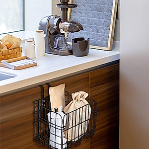 Karcle Detachable Folding Bike Basket Bicycle Basket Heavy Load - Adult Front Rear Bicycle Bag Rack Hanging Bike Basket for Mountain Bike Accessories (Black)