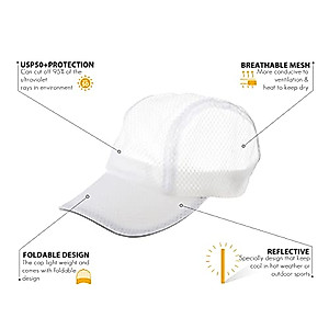 Beautifully Warm Backless Hat – Quick Dry Baseball Sport Hat for Women (White)