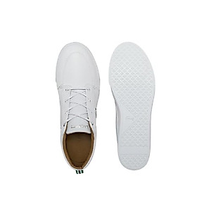 Lacoste Mens Bayliss Sneaker, Deep White, 12