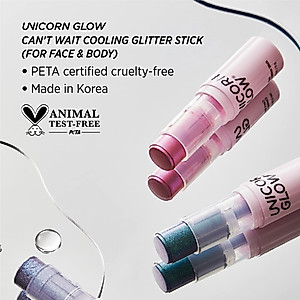 UNICORN GLOW Can't Wait Cooling Glitter Stick (for FACE & Body) 02 Messier