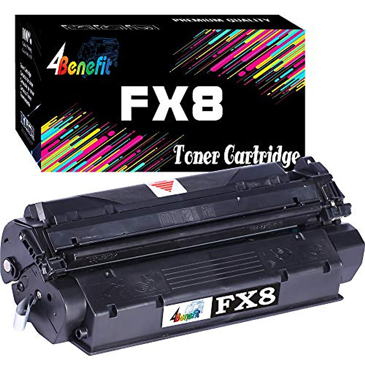 1-Pack 4Benefit Compatible for FX-8 S35 Toner Cartridge FX8 7833A001AA High Yield Replacement for imageClass D300 D320 D340 D360 D383 FAX L380 L380S L390 MF3240 PC-D320 Printer (Black)