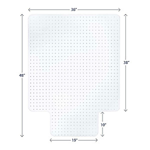 Carpet Chair Mat Home Office Chair Mat for Carpets | Low/Medium Pile Computer Chair Floor Protector 30"x 48" Chair Mats for Office and Home