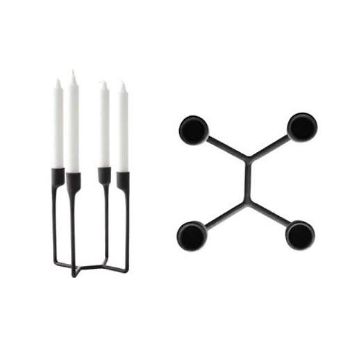 Normann Copenhagen Candle Stand, Black, 11,5x11,5x20