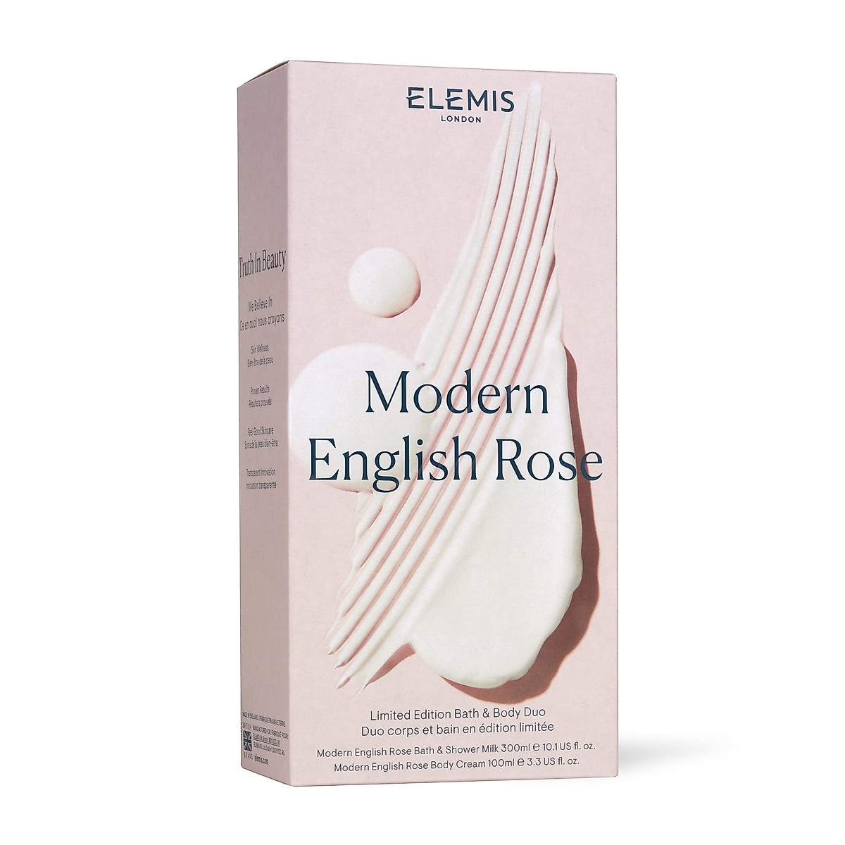 ELEMIS Modern English Rose Body Duo | Luxurious Body Set Cleanses, Softens, & Conditions the Skin, 1 ct.