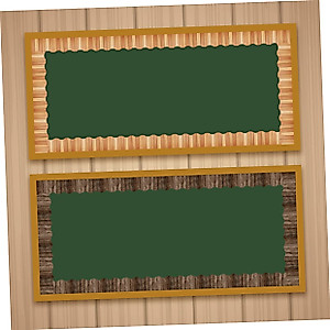 STOBOK 1 Roll whiteboard The office stickers decorative items sticker blackboard frame decor classroom bulletin board decors wood grain decorate plank border trim board decorations