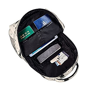 BoeHiop Boho Magic butterfly Moon Star Lightweight Laptop Backpack for Women Men College Bookbag Casual Daypack Travel Bag