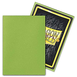 Dragon Shield 100 Count Standard Size Matte Deck Protector Sleeves - Matte Lime