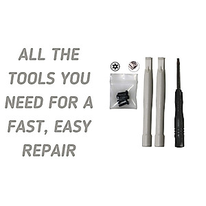 DABBLER GAMING XBOX Thumbstick Replacement Kit - black replacement joysticks for XBOX ONE - Comfortable and durable grip - Analog joysticks (4pcs), xbox screwdriver, pry tools, and extra screws. (1)