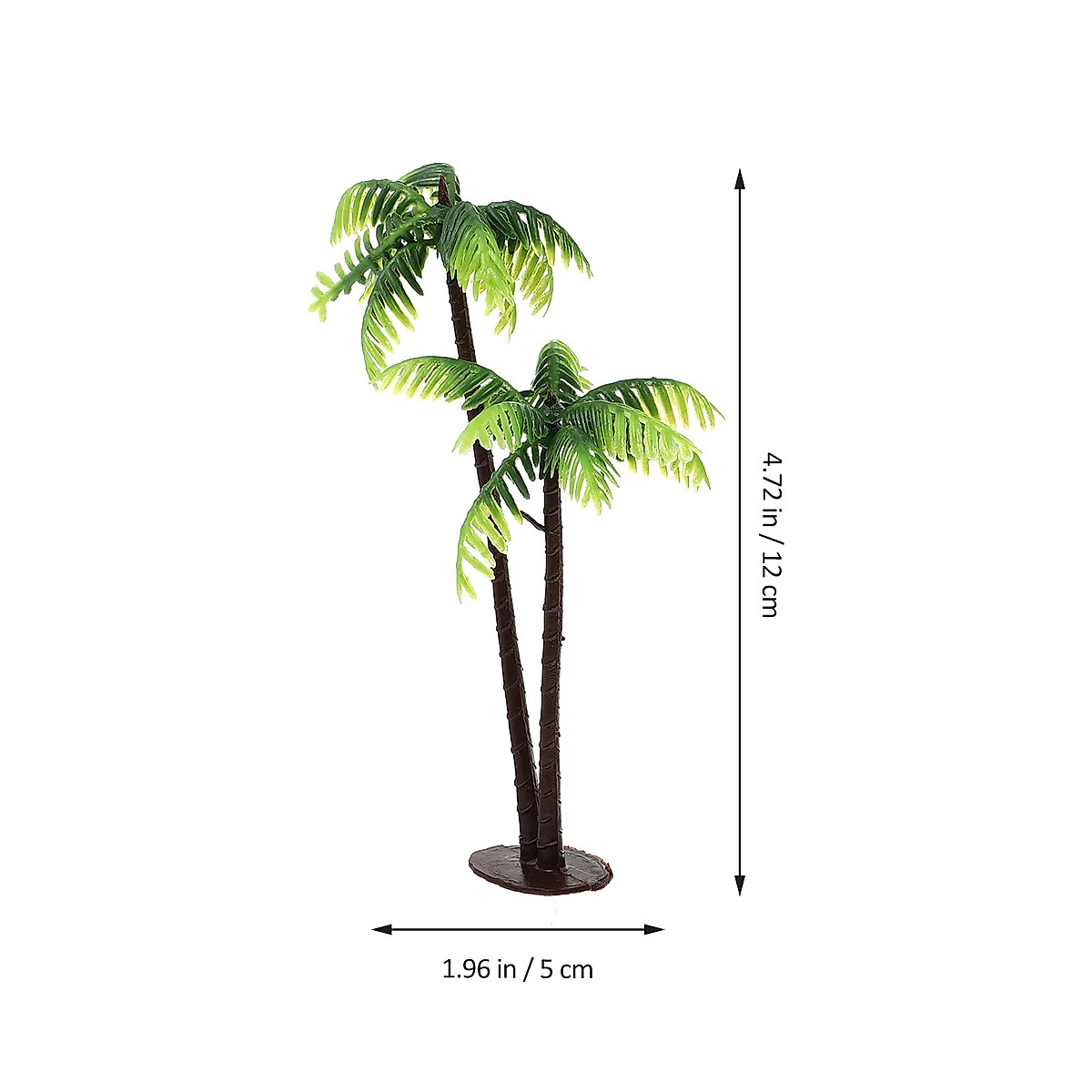 SUPVOX Cupcake Toppers Mini Palm Tree 3pcs Palm Model Trees Scenery Model Miniature Plastic Artificial Layout Rainforest Diorama Building Model Trees Simulation Palm Tree Fake Tree