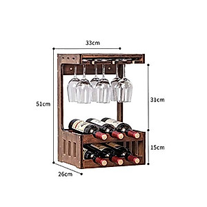 Wine Racks Metal Wine Rack Creative Wine Rack Solid Wood Cup Holder Shelf Goblet Holder Cup Holder Glassware Rack Plug-in Wine Rack