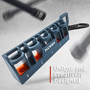 KORR Tools KIBPP026 5pc Impact Rated Magnetic 6 inch Nutsetter Set (1/2", 7/16", 3/8", 5/16", 1/4")