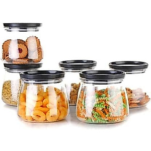 HANS PRODUCT Kitchen Storage Containers/Plastic Container/Masala Box/Plastic Box/Kitchen Set/Storage Box/Storage Containers (pack 6)