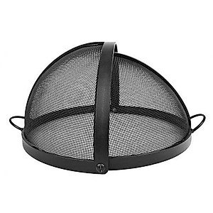 Masterflame 48" Welded Hybrid Steel Pivot Round Fire Pit Safety Screen