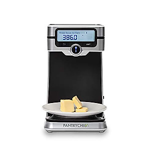 PantryChic SmartCanister, LARGE, Stores, Measures & Dispenses Dry Ingredients - PantryChic Smart Storage System SOLD SEPARATELY - BPA-Free Airtight Canisters Ideal for Flour, Sugar, Rice & Coffee