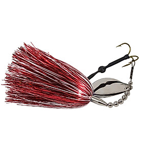 Tooth Shield Tackle [Get Bent Series] Musky Bucktail (Candy Cane) Muskie Pike Double 9 Inline Spinner Musky Lures Baits Tackle