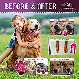 Dog Grooming Hammock Harness for Cats Dogs - Complete Groomers Helper Set for Pets - Pet Grooming Hammock Dog Nail Clipper - Dog Hammock for Nail Clipping - Dog Sling Lift Harness for Dogs Cats