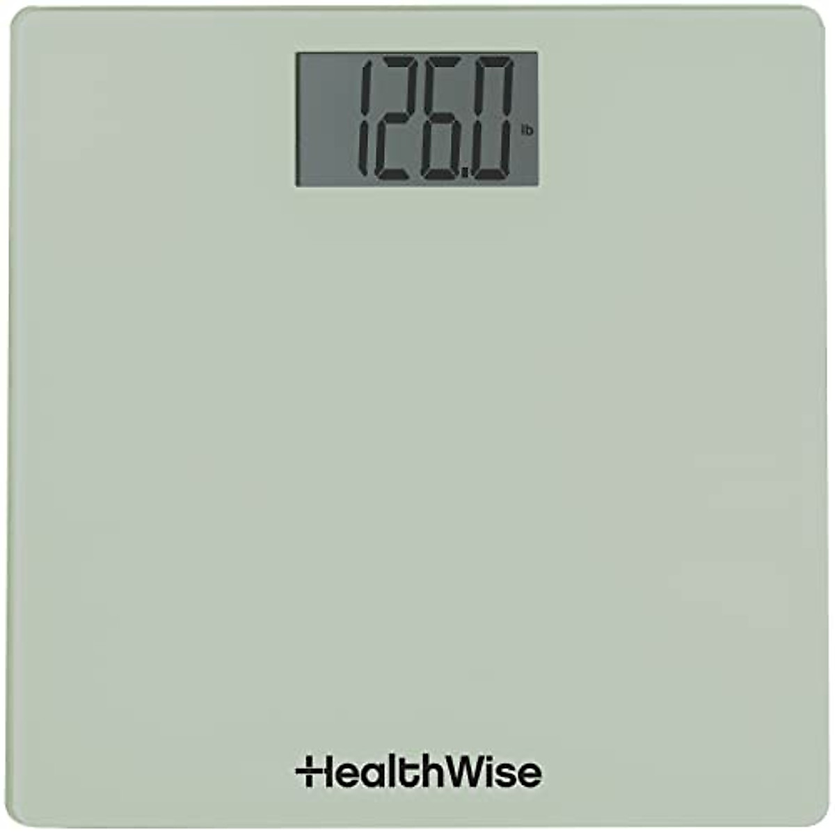 HealthWise Digital Weight Scale | 438 lbs / 199 kg Capacity | Tempered Glass Auto-On | Quick, Accurate Body Weight Measurements | Measurement Modes: LBS, KG or ST