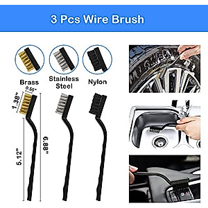 KUAILEREN 20Pcs Car Cleaning Tool Set, Car Detailing Kit, Car Interior Cleaning Kit, Car Detailing Brush Set, Car Detailing Kit with Cleaning Gel, Car Accessories for Interior,Exterior,Wheels