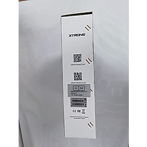 XTRONS® 17.3 Inch 16:9 Ultra-Thin FHD Digital TFT Screen 1080P Video Car Overhead Player Roof Mounted Monitor HDMI Port 1920 * 1080 Full High Definition with New Version Black IR Headphones (No DVD)