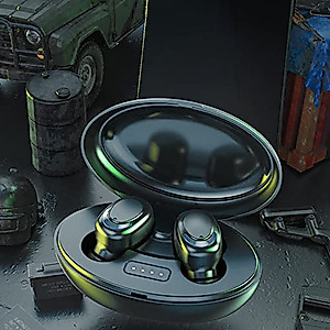 Wireless Earbuds with Charging Case, Bluetooth 5.2 Headphones, Stereo Earphones in-Ear Built-in Mic Headset Premium Deep Bass for Sport