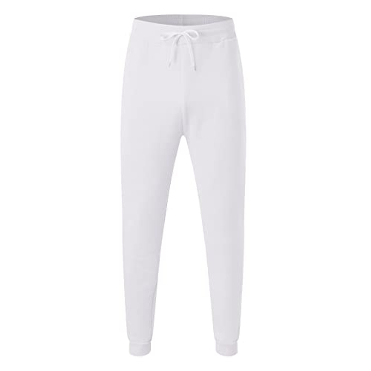 Jogger para Hombre Drawstring Pants for Men Sport Pants for Men Joggers for Men with Pockets Youth Baseball Pants Cotton Men Sweatpants Menswear for Men Deal of The Day Clearance A-White