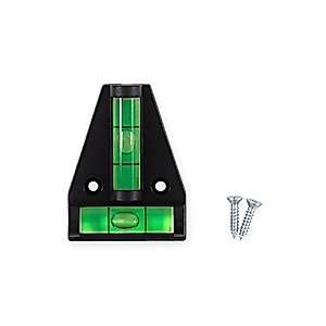 Camco RV T Level | Assists You in Leveling Your RV | For Front-to-Back and Side-to-Side Leveling | Screw-Mounted (25543), Green,black
