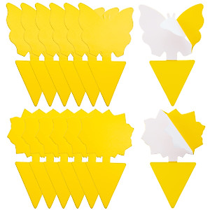 Sticky Fruit Fly Trap, 13 pcs, Fungus Gnat Sticky Trap with Shovel, Fly Traps for Indoors and Outdoor, Fruit Fly Killer, Gnat Sticky Traps for Plants, Fungus Gnat Killer