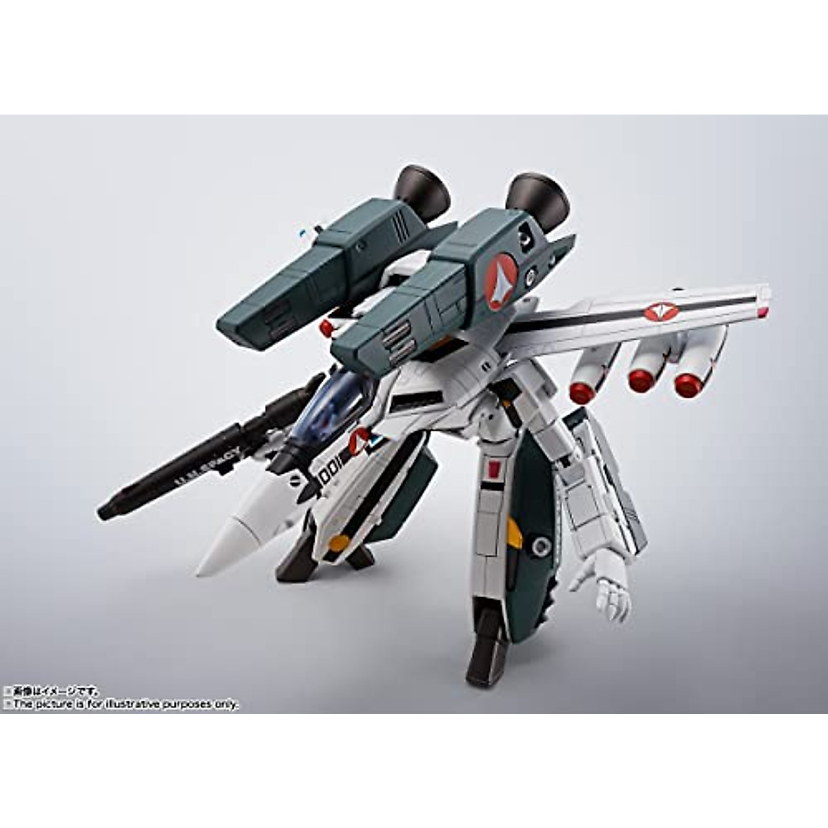 BANDAI SPIRITS(バンダイ スピリッツ) HI-Metal R Super Time Fortress Macross VF-1S Super Valkyrie (Kireki Ichijo), Approx. 5.5 inches (140 mm), Die-Cast & ABS & PVC Pre-Painted Action Figure