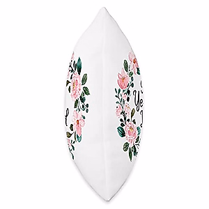 Mom Grandma 99th Birthday Gift Apparel Loved Men Women 99 Years Old Floral 99th Birthday Throw Pillow, 16x16, Multicolor