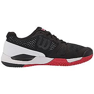 Wilson Men's Rush PRO 3.0 PB Pickleball Shoe, Black/White/Infrared, 10