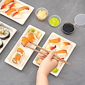 Restaurantware 9.5 Inch Wooden Chopsticks 100 Carbonized Chinese Chopsticks - With Both Pointed Ends Sustainable Cedar Noodle Chopsticks Disposable For Home Or Take Outs