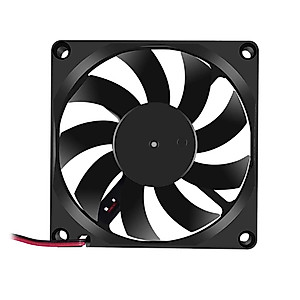 Dorhea 80x80x15mm Fan 12V 2Pin DC 8015 Brushless Cooling Case Fan for Cooling PC Computer Case CPU Radiator Cooler Fan 2Pin