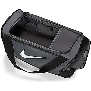 Nike Brasilia 9.5 Small Training Gym Sports Duffel Bag (Iron Grey/Black/White)