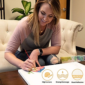 Kealux Paint by Numbers Animals Kits 40cm x 50cm Canvas, DIY Acrylic Painting for Adults and Kids with Paints, Brushes Dog Without Frame