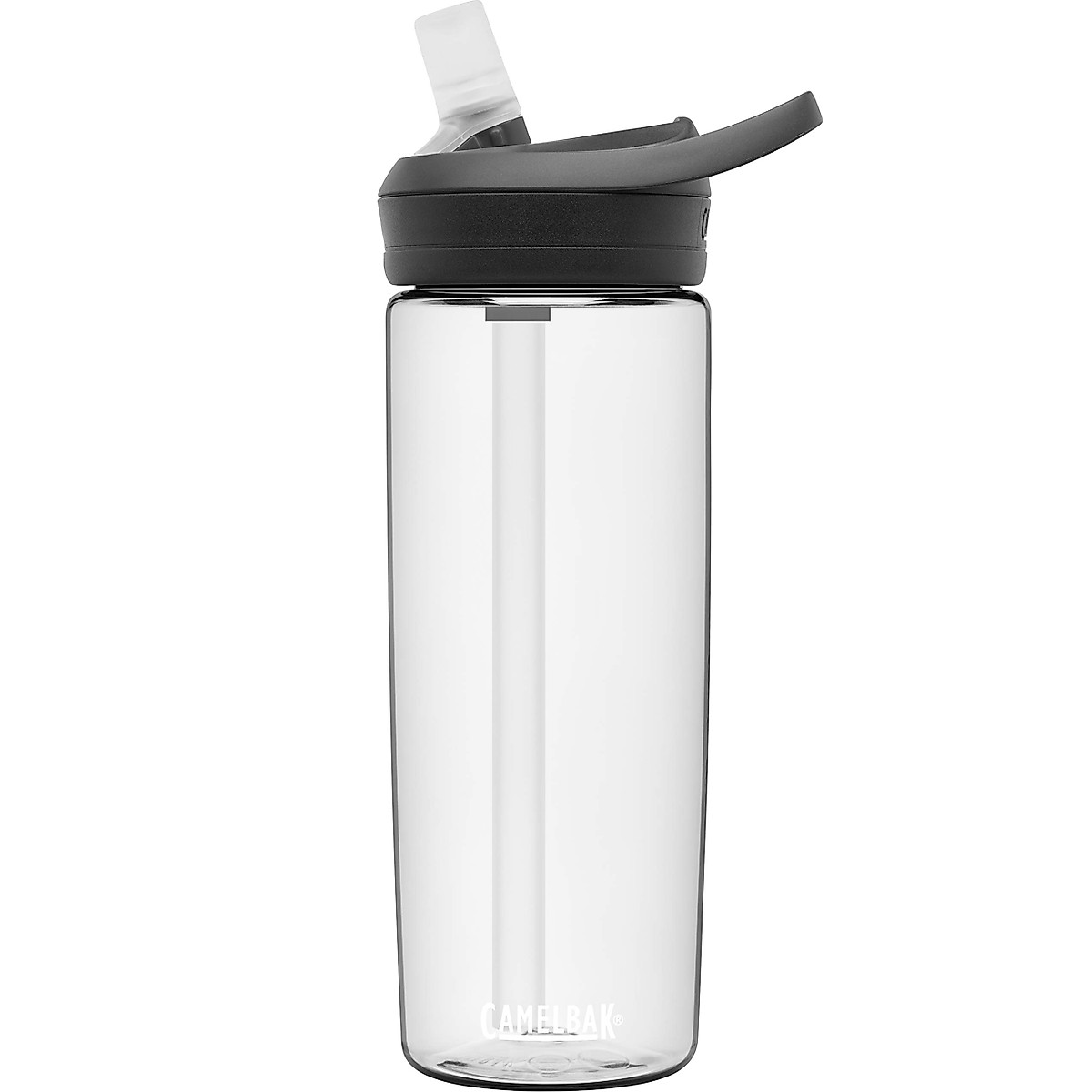 CamelBak eddy+ Water Bottle with Tritan Renew – Straw Top 20oz, Clear