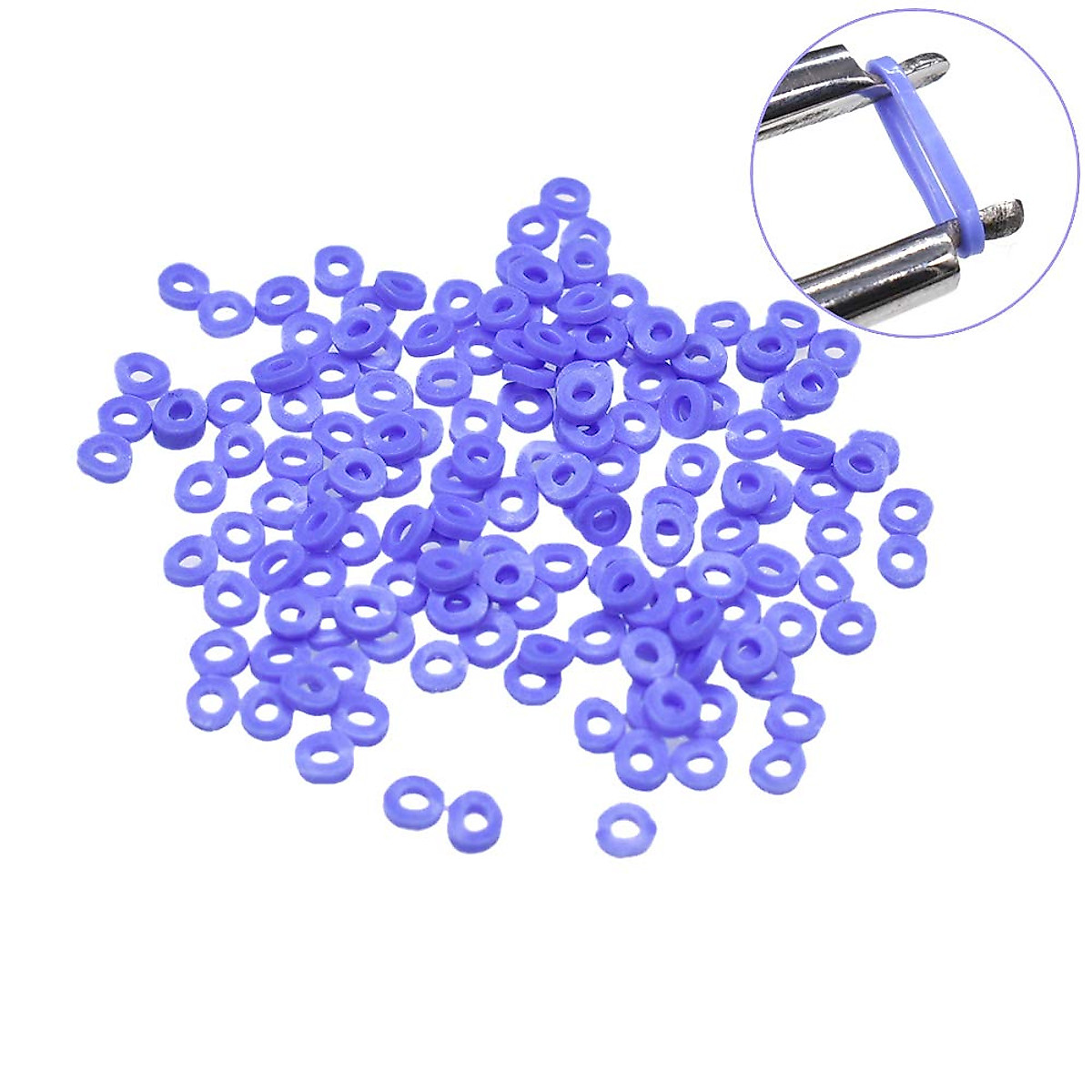 1000pcs/bag Dental Orthodontic Separator Bulk Pack Elastic Orthodontic Separate Ties