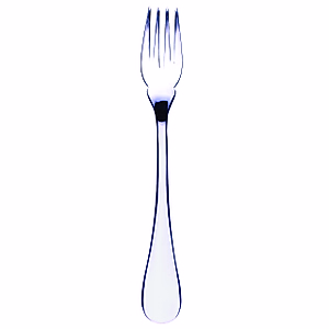 Mepra AZB1020B1121 Brescia Table Fish Fork, [Pack of 24], 20.6 cm, Stainless-Steel Finish, Dishwasher Safe Tableware
