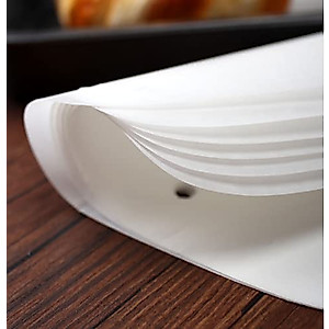NARFIRE 100Pcs Air Fryer Paper Kitchen White Square Food Cake Paper Mat Pad
