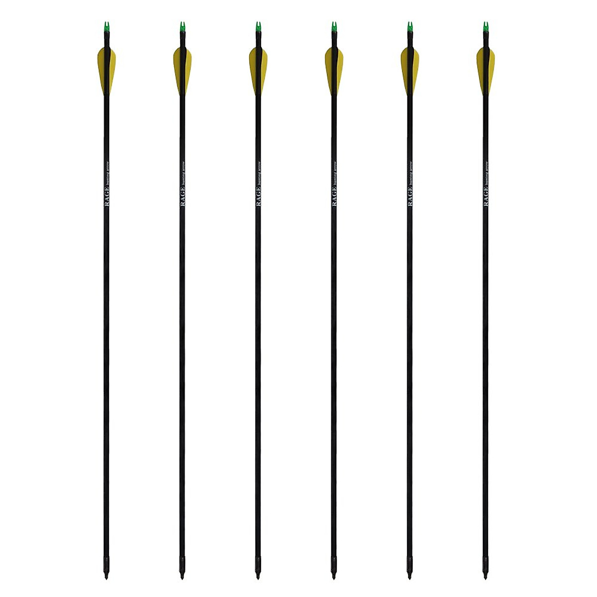 e5e10 12Pcs Fiberglass Arrows 31" Target Practice Arrows with Black and Yellow Fletches Unchangeable Sealed Tips for Recurve and Compound Bow Hunting Gift