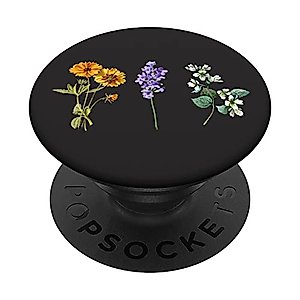 Vintage Garden Flowers Lavender Sunflower PopSockets Swappable PopGrip