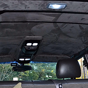 MOTUKA 60" L x 60" W Black Suede Headliner Fabric with Foam Backing Material - Automotive/Home Micro-Suede Headliner Fabric for Car Replacement/Repair/DIY