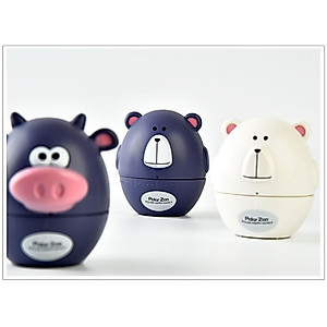 Golandstar Cute Cartoon Cow or Bear Timers 60 Minutes Mechanical Kitchen Cooking Timer Clock Loud Alarm Counters Mini Size Manual Timer (White Bear)