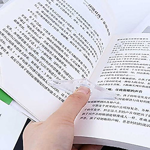 Transparent Thumb Bookmark -Clear Page Spreader,Acrylic Thumb Ring Page Holder,Thumb Thing Book Page Holder and Bookmark,Gift for Readers(L)