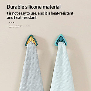 3Pack Towel Racks,Punch Free Towel Plug Holder Bathroom Organizer Rack Towels Storage Wash Cloth Clip Bathroom Kitchen Accessories Tool,Pink