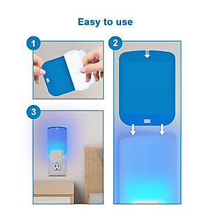Dichroma 8 Pack Refill Cartridges for Blue Light Plug-in, Compatible with Flying Insect Light Trap for Fly Bug Mosquito Gnat Indoor
