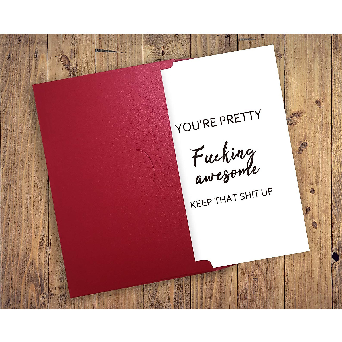 You're Pretty Fucking Awesome, Funny Thank You Card, Encourage Thanks Greeting Card