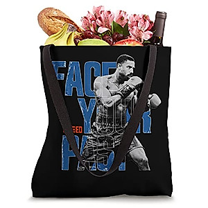 Adonis Creed Face Your Past blue typography Tote Bag